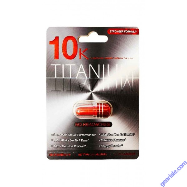 10K Titanium Stronger Formula Male Enhancement Red Pill
