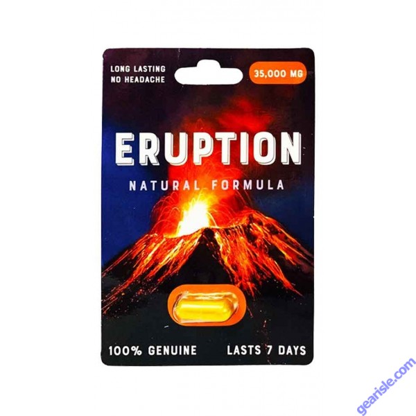 Eruption 35000 mg Natural Formula Male Sexual Enhancement Gold Pill