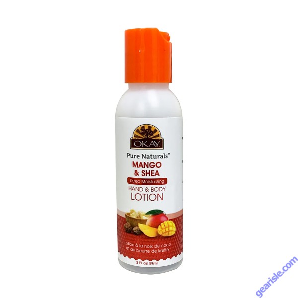 OKAY Shea Mango Hand Body Lotion Natural Moisturizer Smooth Skin 2 Oz ...