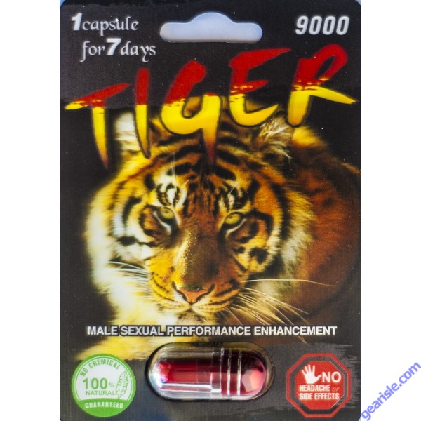 Tiger 9000 Genuine 7 Day Male Sexual Performance Enhancer 1 Pill