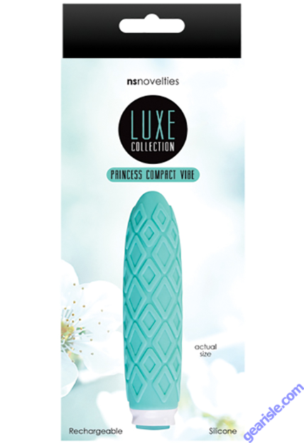 NS Luxe Compact Vibe Princess Turquoise 4" Rechargeable Silicone