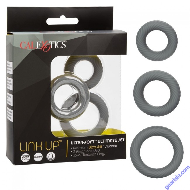 CalExotics Link Up Ultra Soft Ultimate Silicone Cock Ring Set