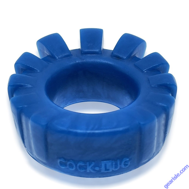 Buy Cock Lug Lugged Silicone Cock Ring Marine Blue Rubbery Nubs Oxballs