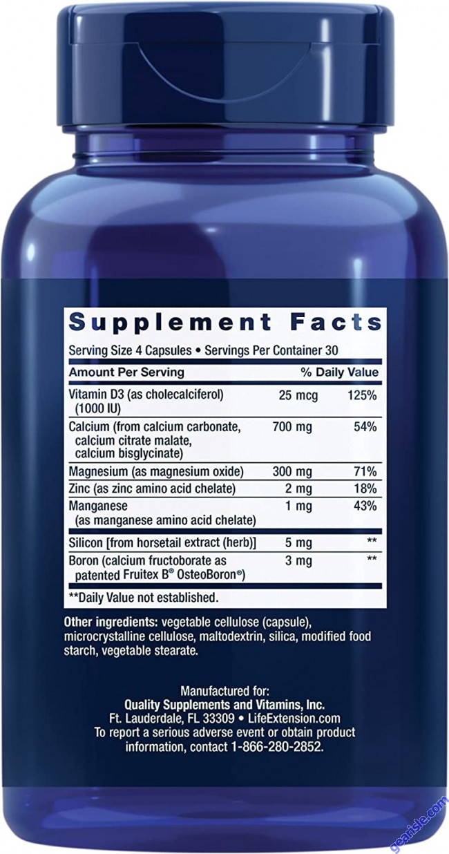 Buy Life Extension Bone Restore 120 Caps Superior Calcium Formula