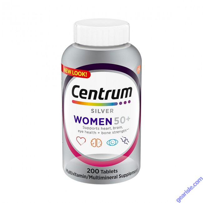 Buy Centrum Silver Women's Multivitamin 50+ Memory & Cognition Support ...