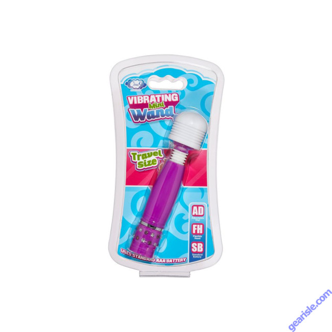 Cloud 9 Mini Wand Massager Purple – Compact Vibrator for Travel Use