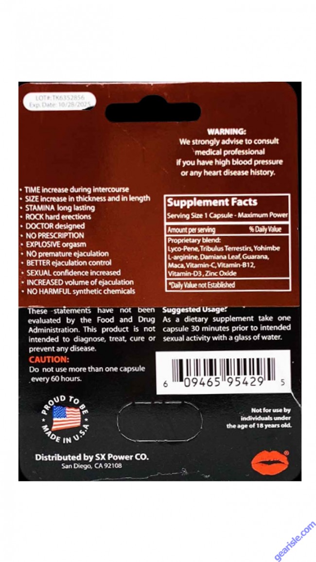 Club 69 Male Enhancement Pill – 4-Day Stamina & Performance Boost for Men