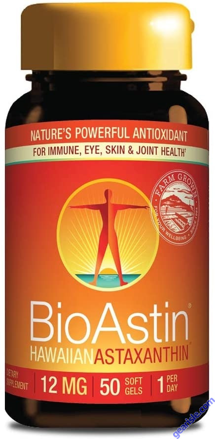 Buy BioAstin Hawaiian Astaxanthin 50 Capsules