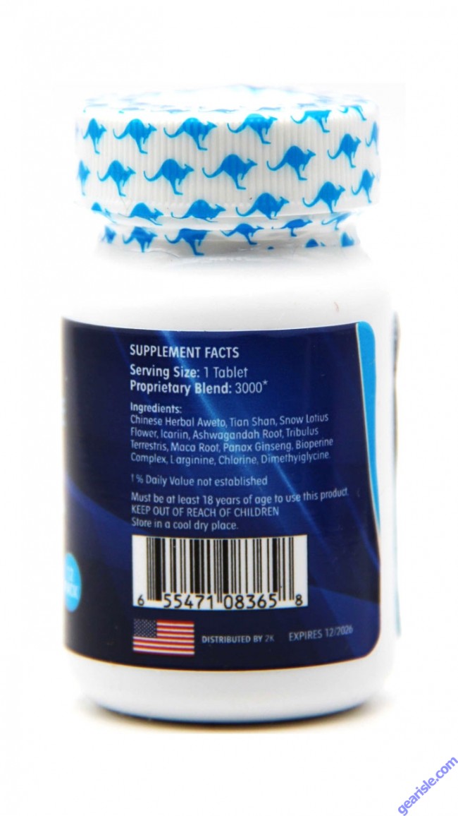 2K Kangaroo Blue Mega 3000 Male Enhancer – 12 Pills