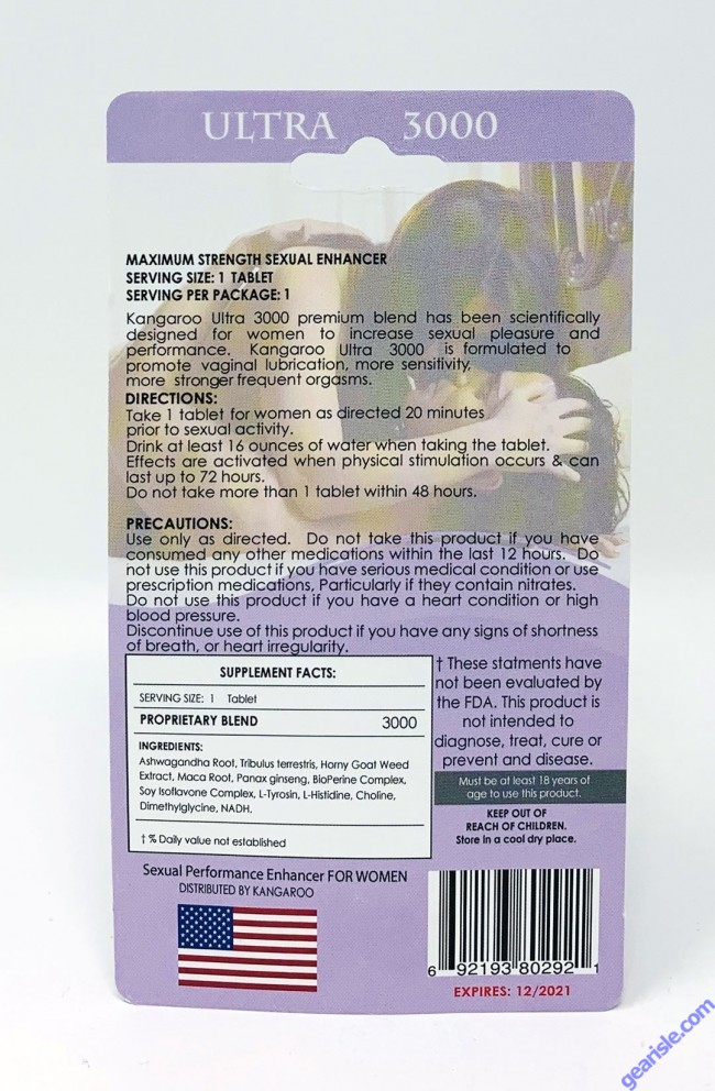 Kangaroo Ultra 3000 Pill – Female Arousal Enhancer