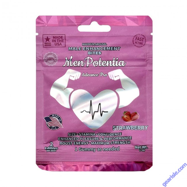 Men Potentia Advance Pro Male Stamina Enhancement Strawberry Bites