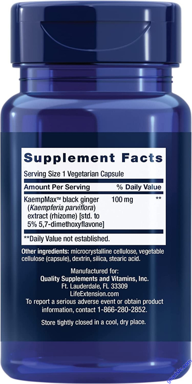 Buy Life Extension Male Vascular Sexual Support Non GMO 30 Veggie Caps