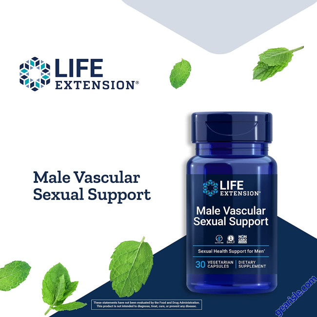 Buy Life Extension Male Vascular Sexual Support Non GMO 30 Veggie Caps