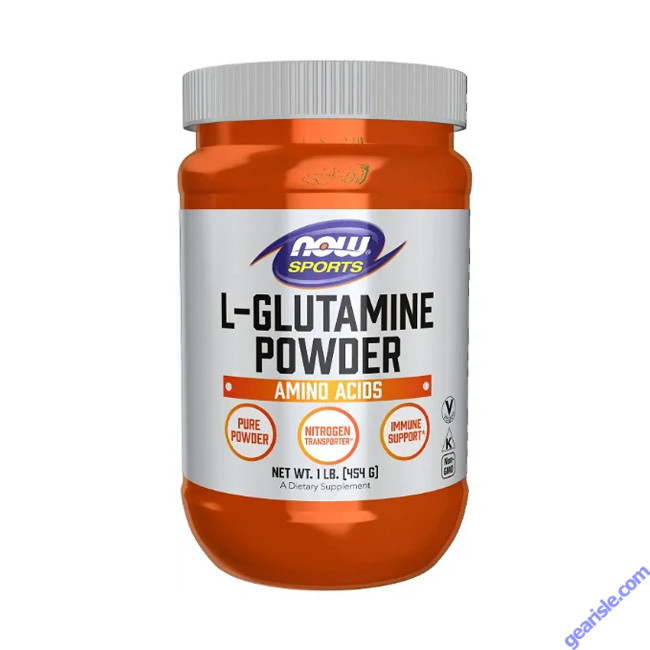 Buy NOW Sports L-Glutamine Pure Powder Immune Support & Nitrogen ...