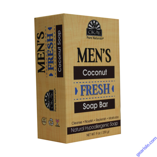 Buy OKAY Coconut Fresh Bar Soap Natural Men Exfoliating 9 oz