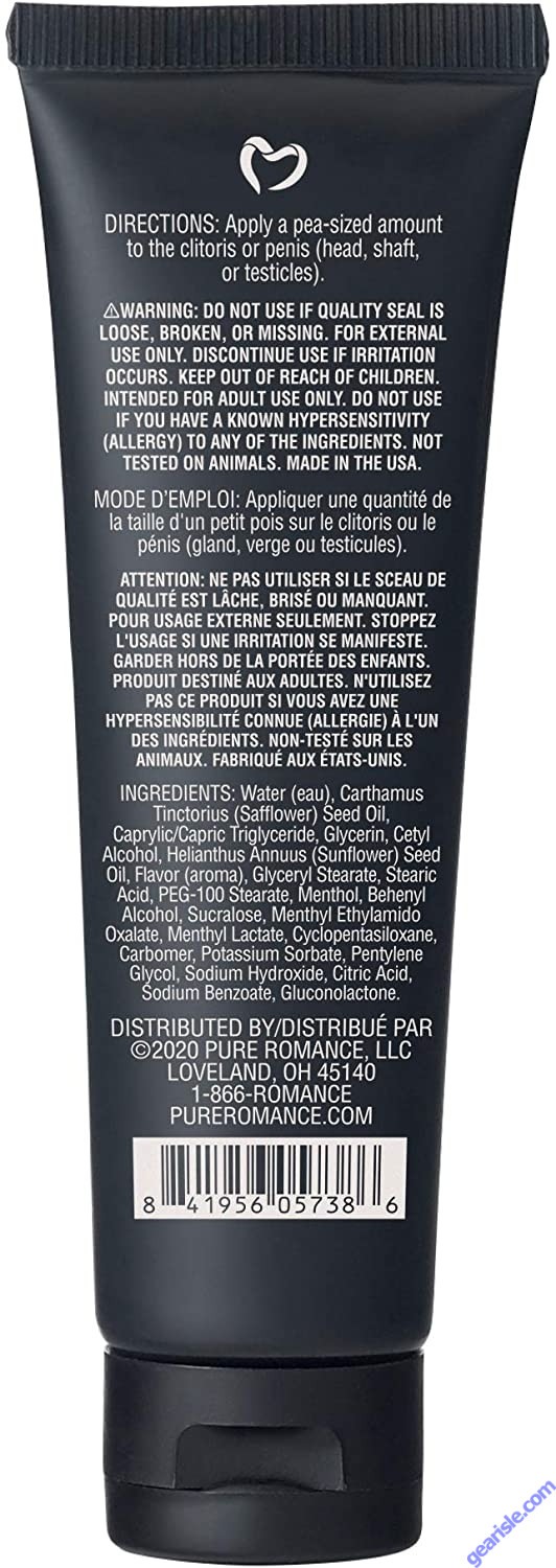 Buy Pure Romance Vanilla Frosting O TriPlex Tingle Sex Enhancer Cream 1oz