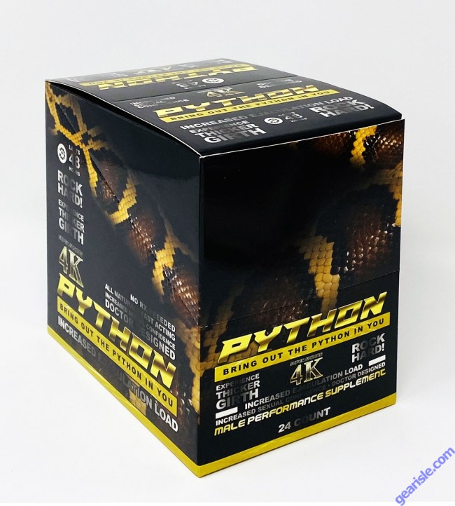 Python Black 4K Male Performance Pill 4000mg Herbal Boost