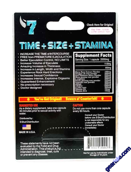 Blue 7 7000K Male Enhancement Pill – Maximum Performance & Stamina Boost