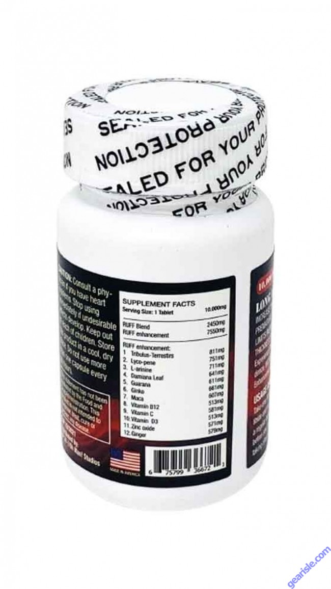 RUFF 10000mg 6 Count Male Performance Enhancement Pills