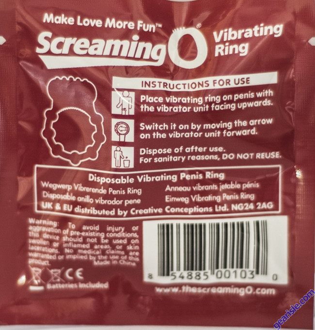 Buy Screaming O Disposable Penis Vibrating Ring