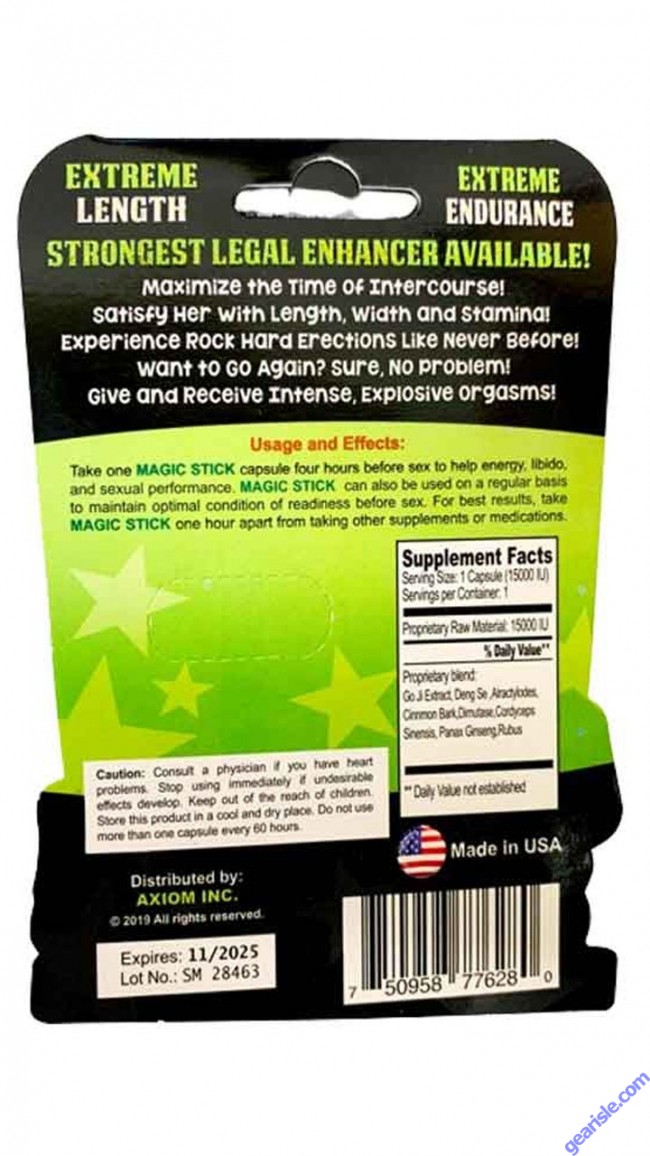 The Magic Stick 15000IU Male Enhancement Pill