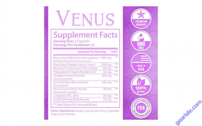 Venus Female Enhancement Pills for Energy & Hormone Balance