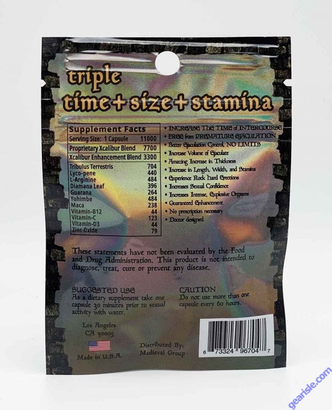 Xcalibur Platinum 11000 Male Sexual Enhancement 6 Pack