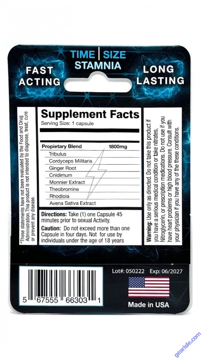 Zeus 1600mg Male Enhancement Pill – Boost Stamina, Confidence, and Power