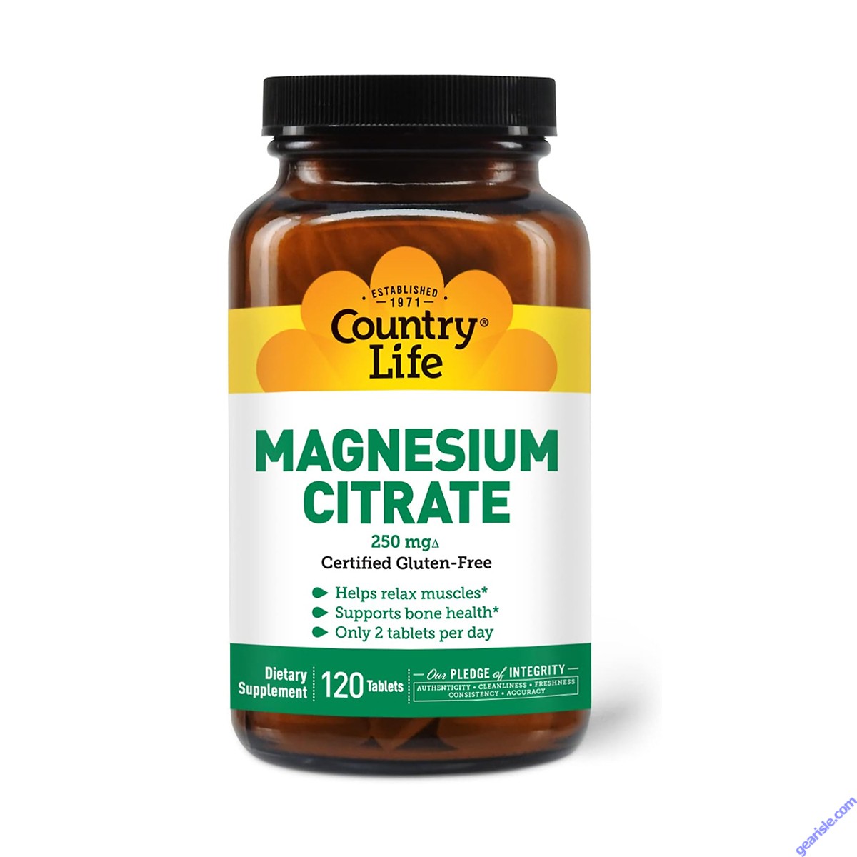 Buy Country Life Magnesium Citrate 250mg Certified Vegan & Gluten Free ...