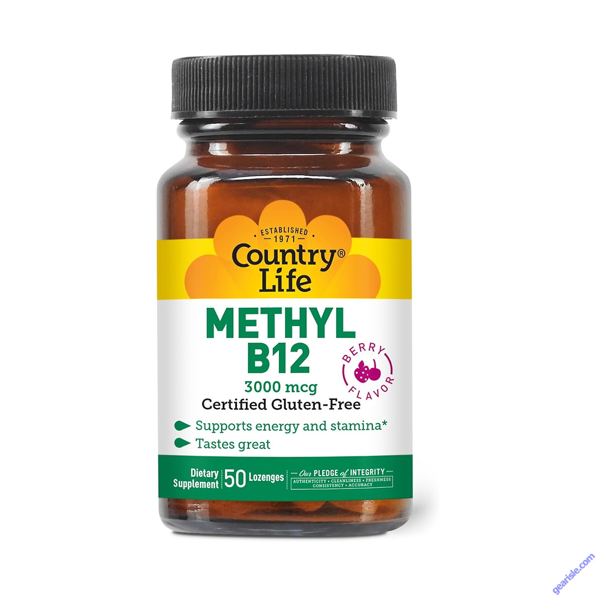 Buy Country Life Methyl B12 3000mcg Energy & Stamina 50 Count