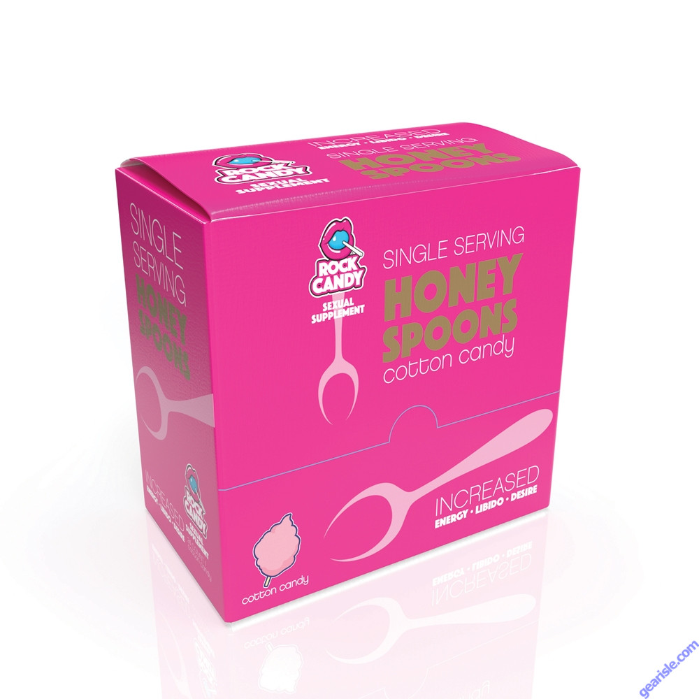 Cotton Candy Libido Honey Spoons – Rock Candy 24 Ct Supplement Display