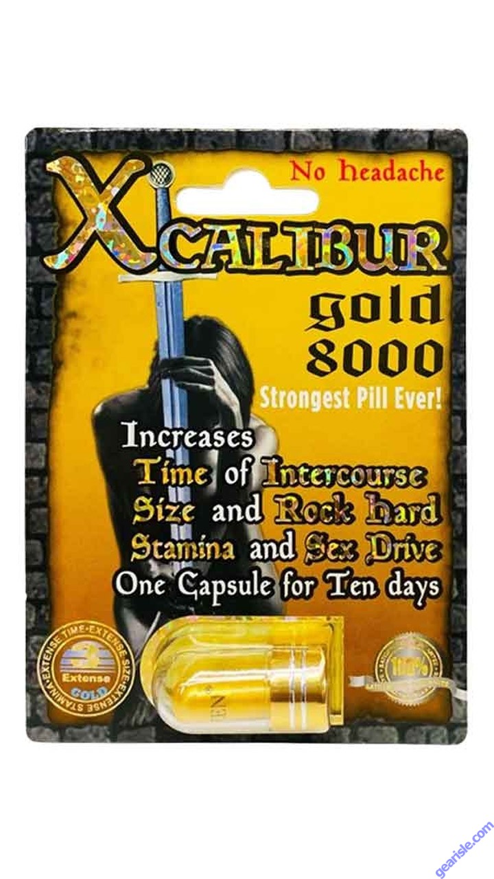 Xcalibur Gold 8000 Male Enhancement Performance Pill